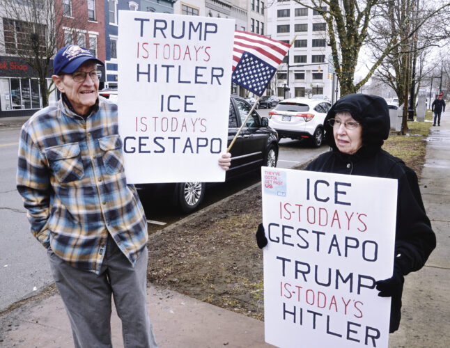 Demonstrators express dismay with current events | News, Sports, Jobs ...